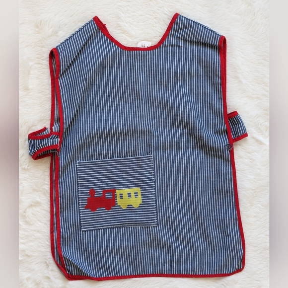 Sears | Other | Vintage Sears Railroad Train Conductor Stripe Art Smock ...